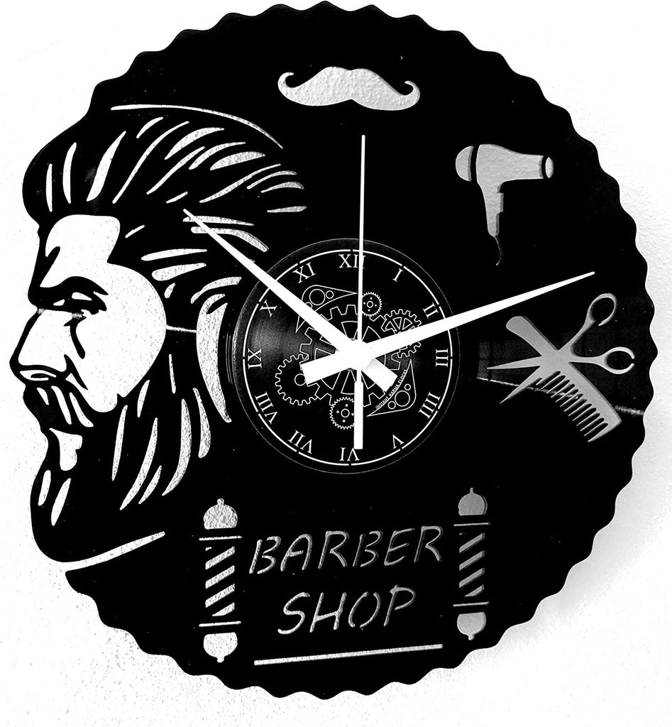 Barbershop Design Wall Clock – MW Mart FZE LLC